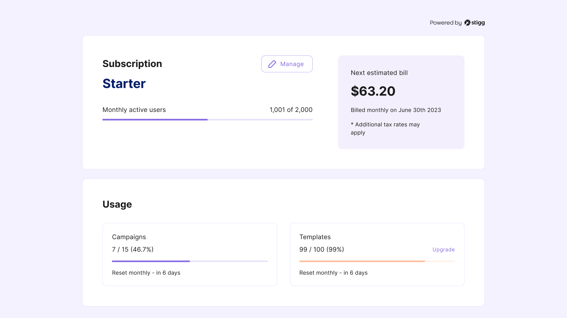 Stigg | API-first Pricing & Packaging